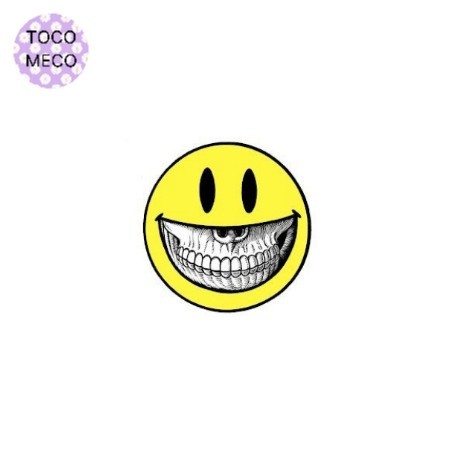 Jual sticker RON ENGLISH smiley grin logo stiker street art graffiti ...