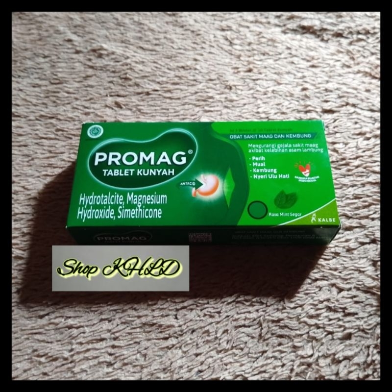 Jual PROMAG Tablet Kunyah isi 3 blister @10 tablet Rasa Mint Segar ...