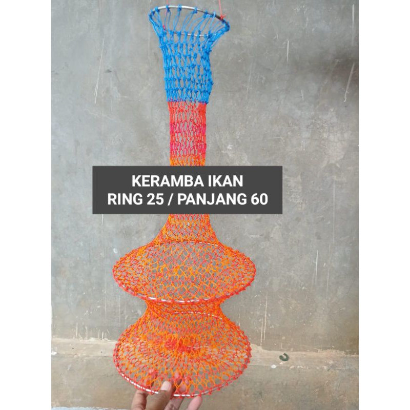 Jual KERAMBA IKAN / Korang Tempat Ikan / Kepis Ring 25 Cm dan Panjang ...