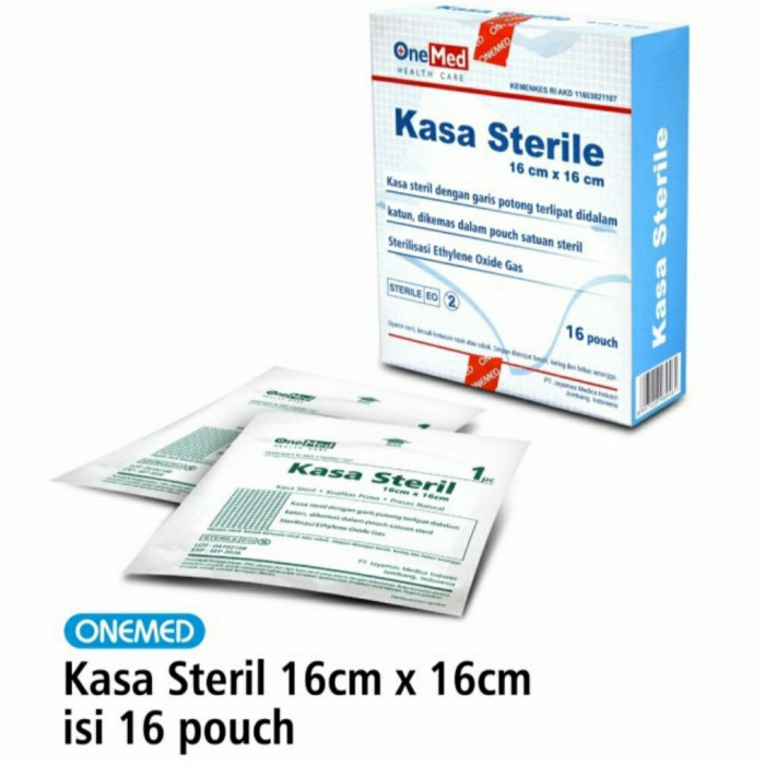 Jual Kasa Steril Onemed 16x16 B16 / Kasa Steril Onemed / Kasa Steril ...