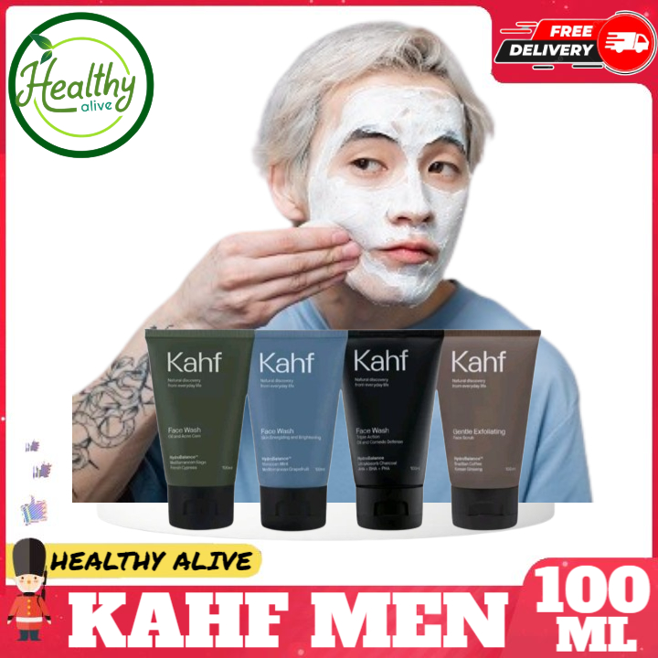 Jual KAHF Face Wash Indonesia / Sabun Wajah Pria 100ml / Skin ...