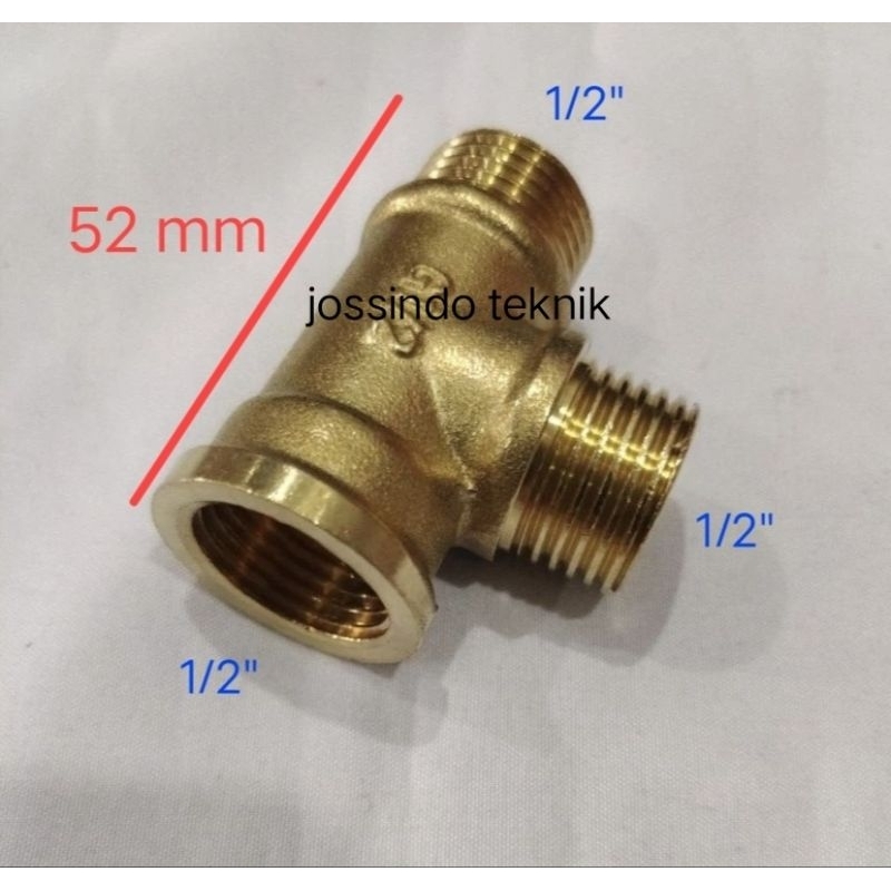 Jual tee shower Kuningan 1/2" / tee shower toilet Kuningan 1/2 ...