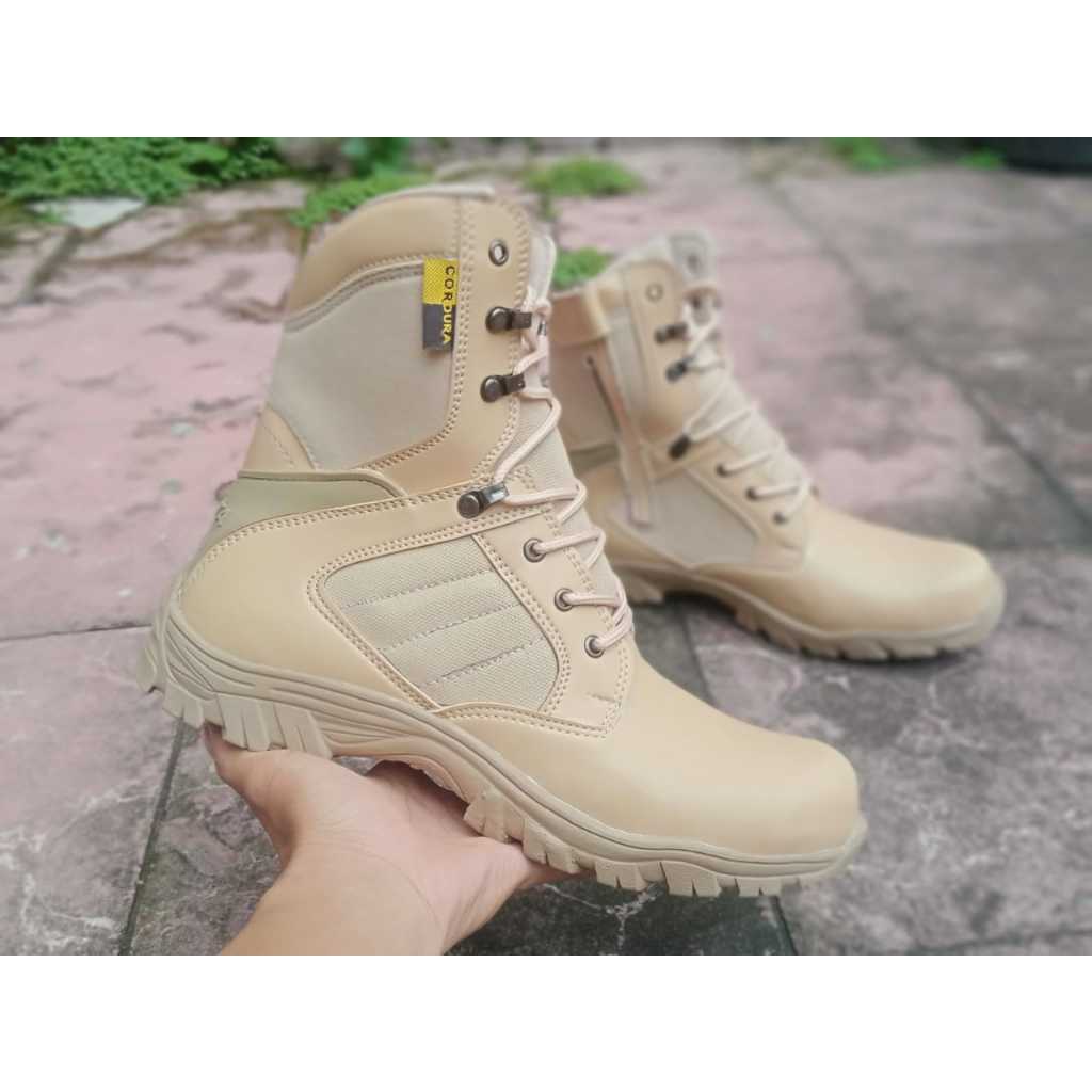 Jual Sepatu Delta safety ujung besi boots touring hiking tactical murah ...