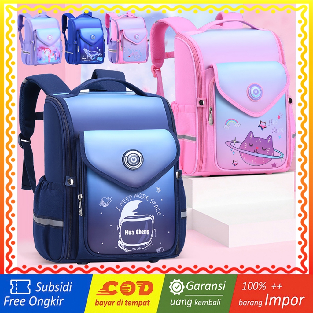 Jual WWH43 TAS SEKOLAH ANAK PEREMPUAN WATERPROOF TAS RANSEL ANAK TAS ...
