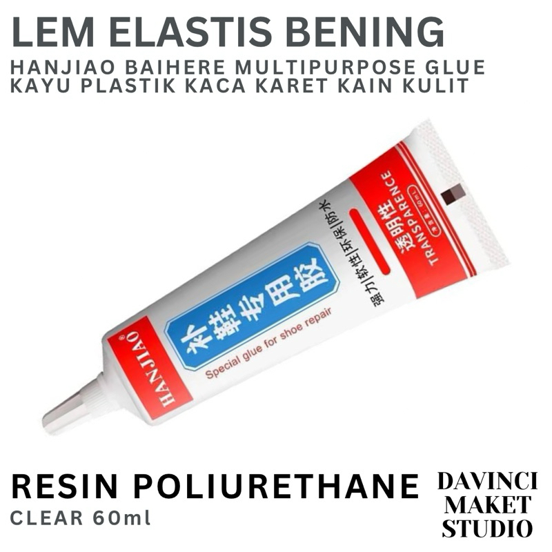 Jual Lem Resin Polyurethane Hanjiao Baihere All Purpose Tube - 60ml ...