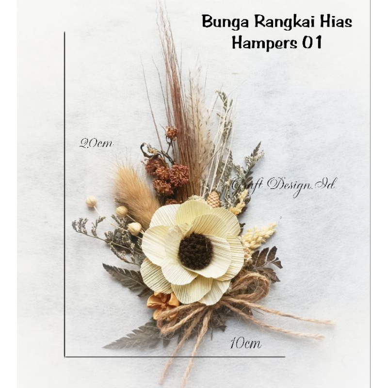 Jual Rangkaian Bunga Rustic Hampers 01 Dekorasi Pernikahan Kado Wisuda ...