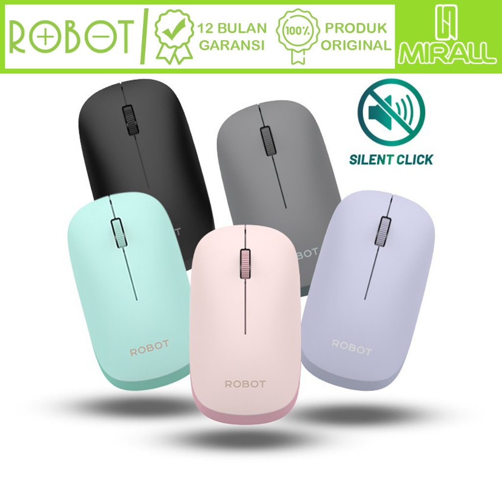 Jual ROBOT M390 Mouse Bluetooth + Wireless 2.4G Mouse Silent Click ...