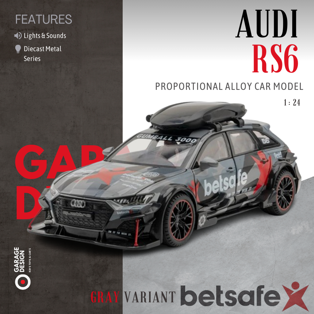 Jual Miniatur Diecast Mobil AUDI RS6 BETSAFE CAMO EDITION 1:24 - Alloy ...