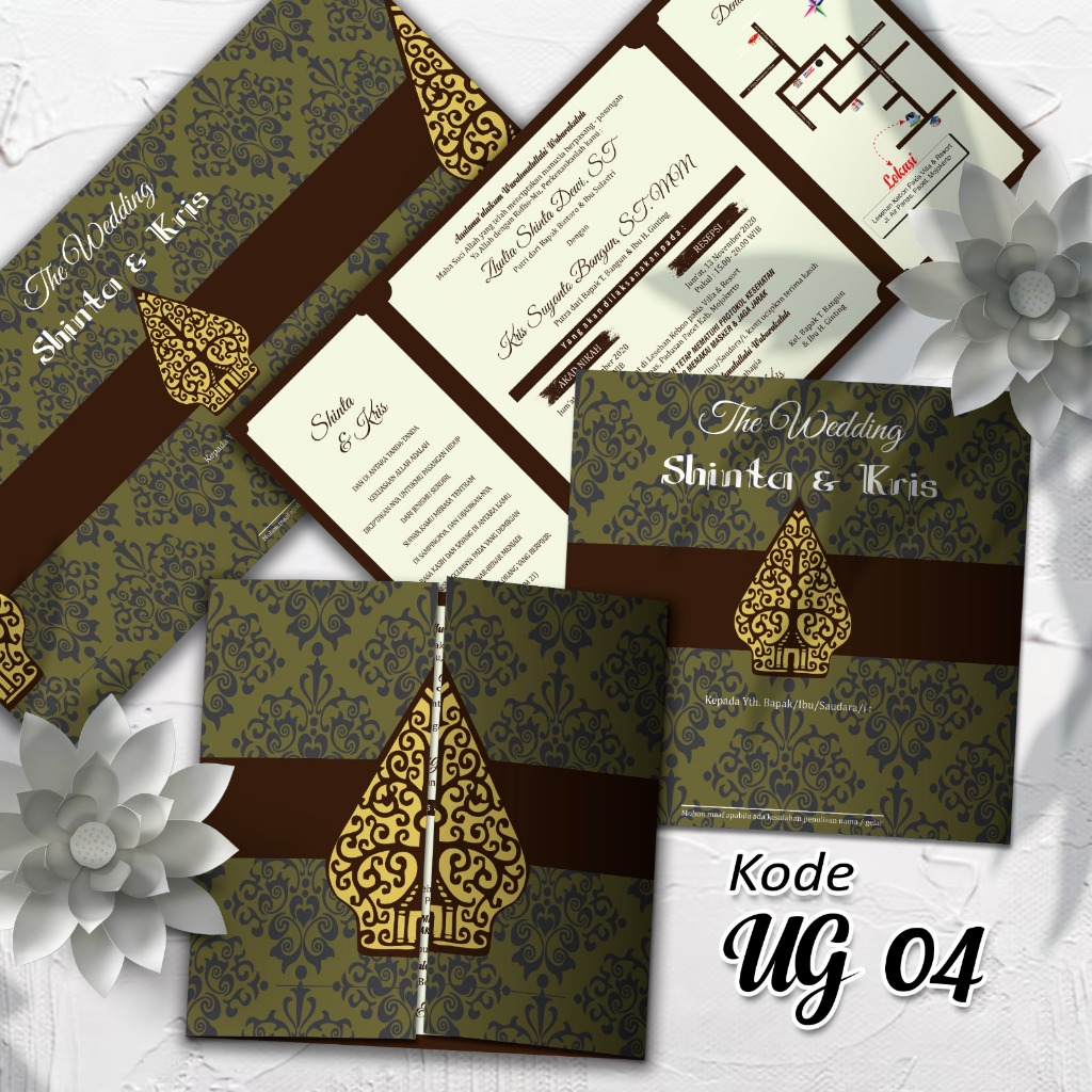 Jual Undangan Pernikahan Glosy, Full Colour Mengkilap, Undangan Premium ...