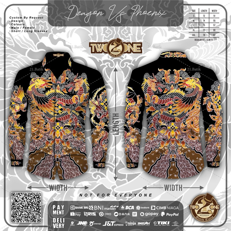 Jual BATIK TULIS INDONESIA MOTIF NAGA VS BURUNG PHOENIX KEKINIAN MASA ...