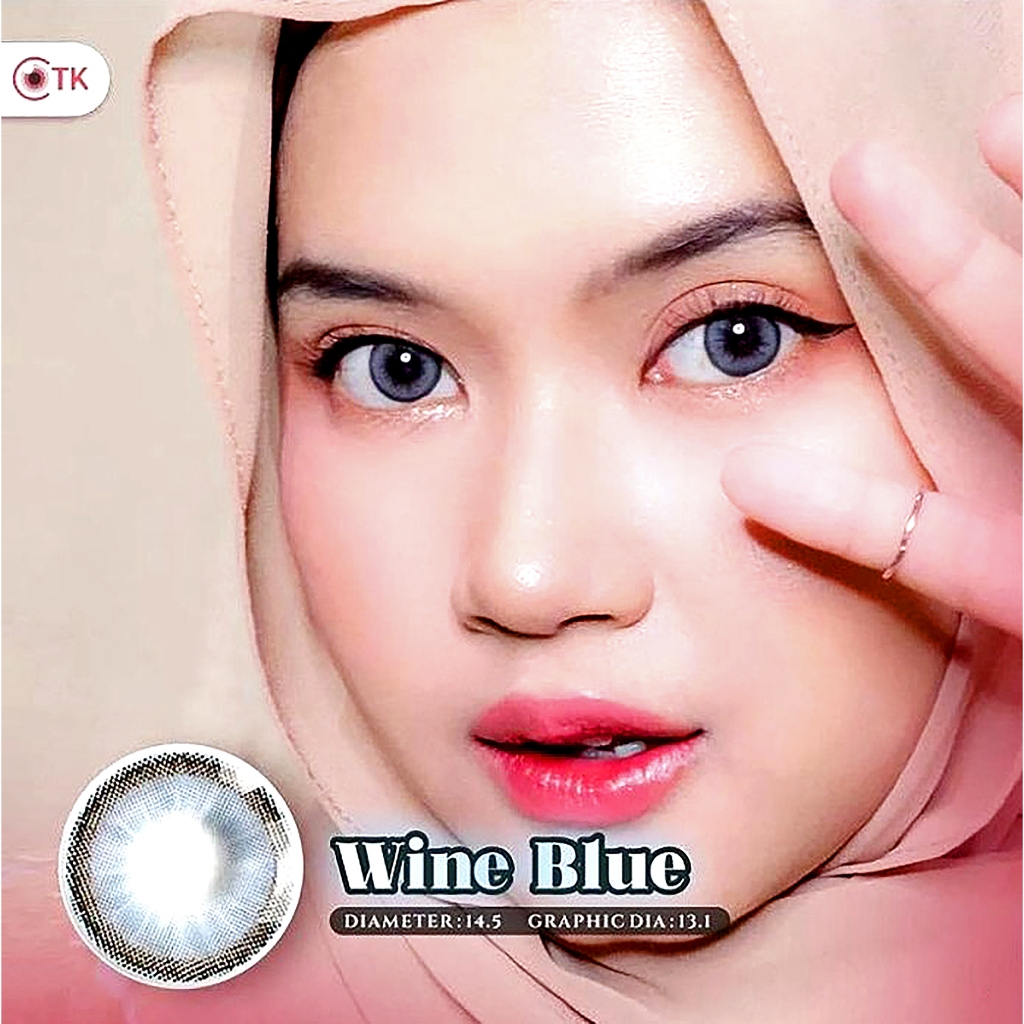 Jual Softlens Minus SWEETY RECIPE WINE BLUE (0.00 sd -6.00) Diameter 14 ...