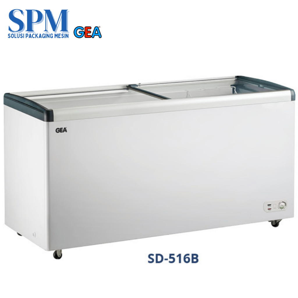 Jual Gea Sliding Flat Glass Freezer / Freezer Kaca Geser 516 liter SD ...