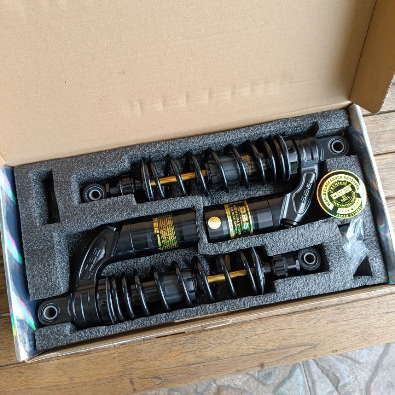 Jual shock breaker tabung DBS copy RCB black as gold series 320mm | Shopee Indonesia