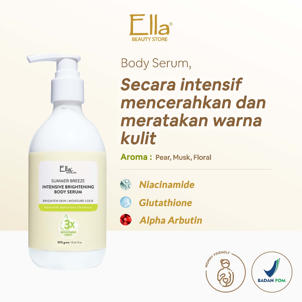 Jual Ella Skincare Summer Breeze Intensive Brightening Body Serum with ...