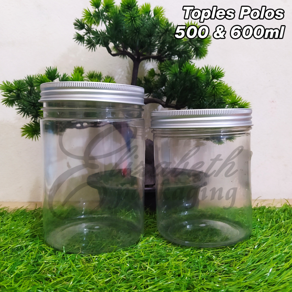 Jual Toples polos 500 & 600ml ( Tutup Alumunium Silver ) | Shopee Indonesia