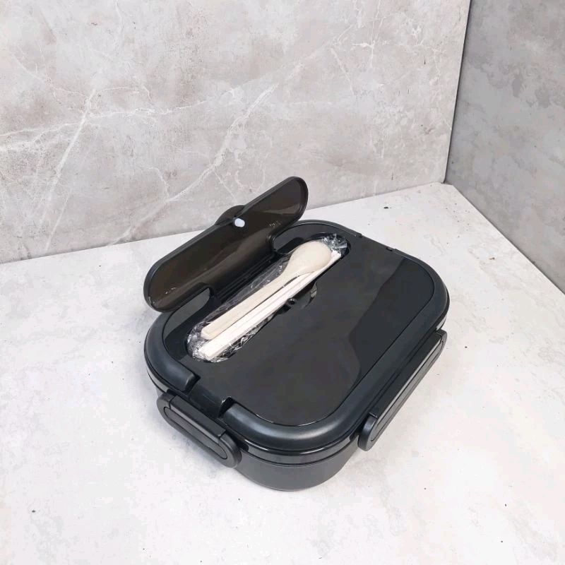 Jual ECENTIO LUNCH BOX STEEL 304/KOTAK MAKAN SEKAT STAINLESS | Shopee ...