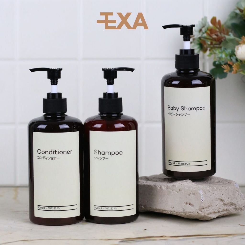 Jual Botol Refill Sabun Cair 500 mL Minimalis Estetik Botol Sabun Pump ...