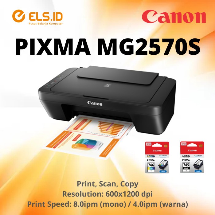 Jual Canon PIXMA MG2570S Printer Inkjet All in One | Shopee Indonesia