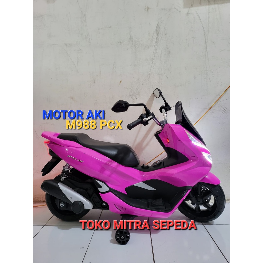 Jual Motor Aki Anak Honda PCX M988 Dengan Lampu Dan Musik | Shopee ...