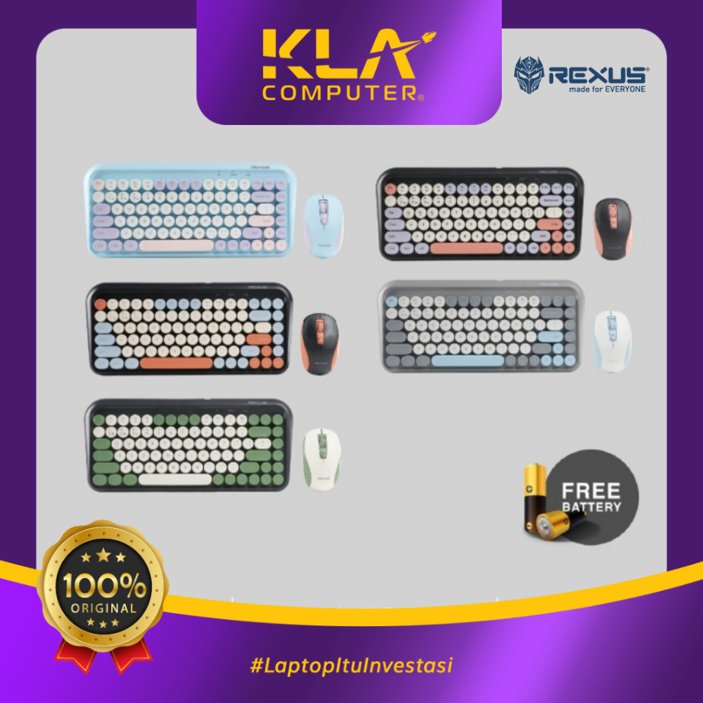 Jual Rexus Keyboard Mouse KM11 Combo | Shopee Indonesia