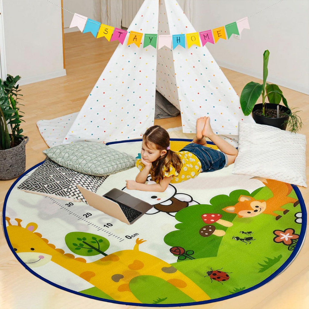 Jual Karpet Alas Lantai dengan Gambar Kartun Binatang untuk Area ...