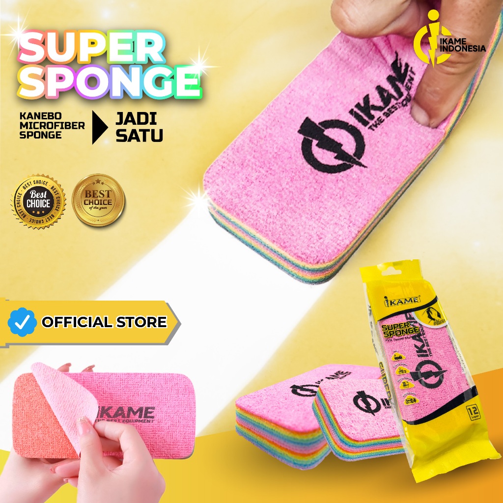 Jual IKAME super sponge ORIGINAL 100% RESMI / Multilayered sponge ...
