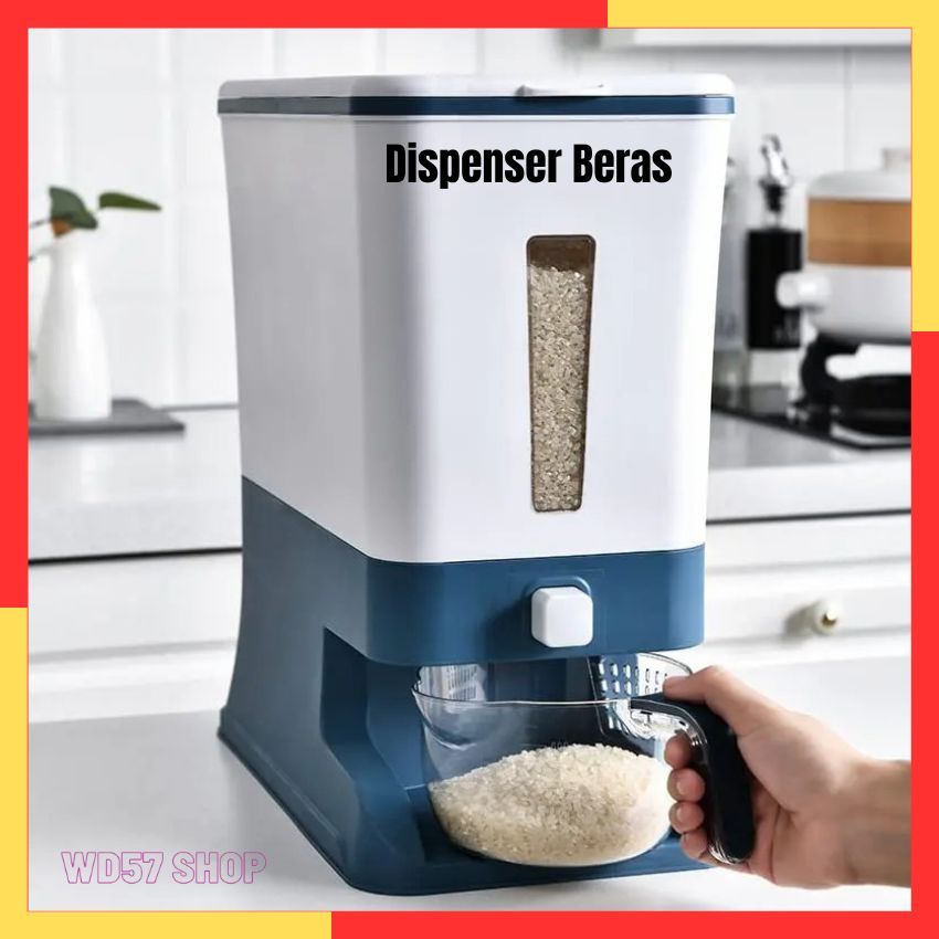 Jual Dispenser Tempat Penyimpanan Wadah Beras Kacang Hijau Kedelai Rice ...