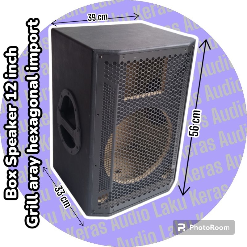 Jual Box speaker 12 inch grill array hexagonal import | Shopee Indonesia
