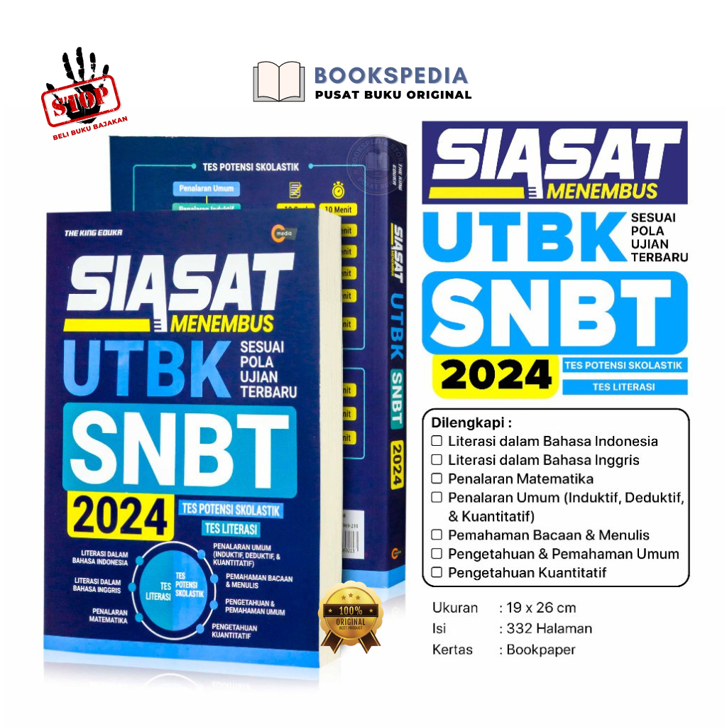 Jual Buku UTBK 2024 / Siasat Menembus UTBK SNBT 2024 – Sesuai Pola ...