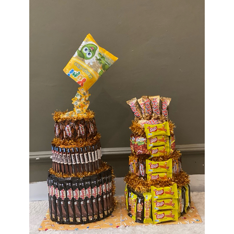 Jual Snack Tower Hampers Kue Ulang Tahun Menara Snack Tumpah Ciki Ulang ...