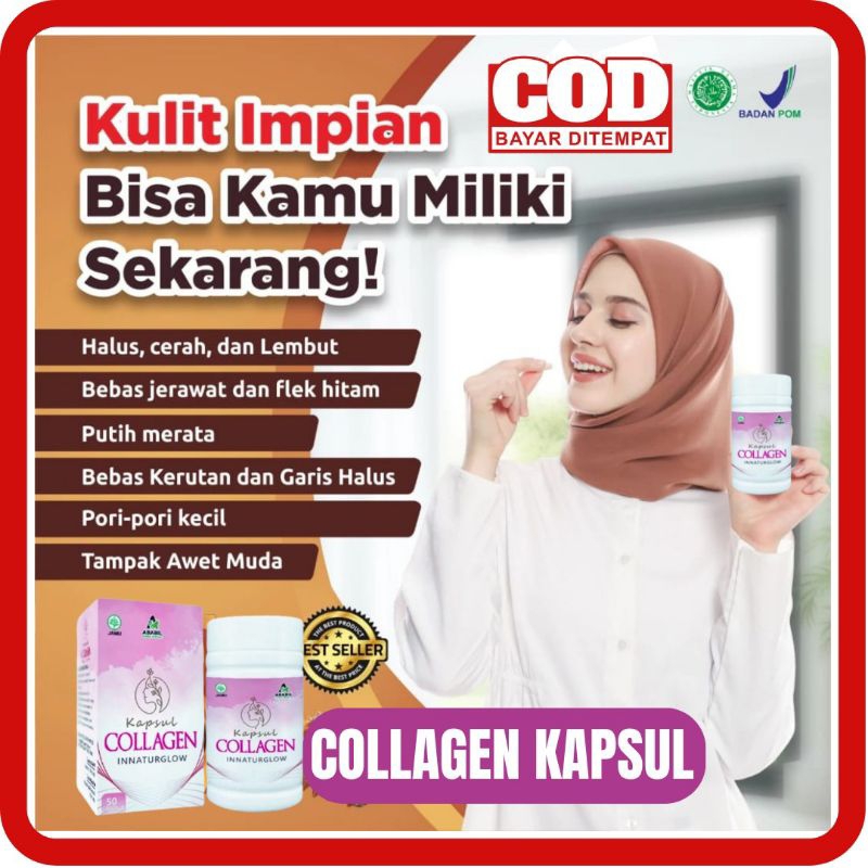 Jual KAPSUL COLLAGEN INNATURGLOW ISI 50 - COLLAGEN KAPSUL ABABIL ...