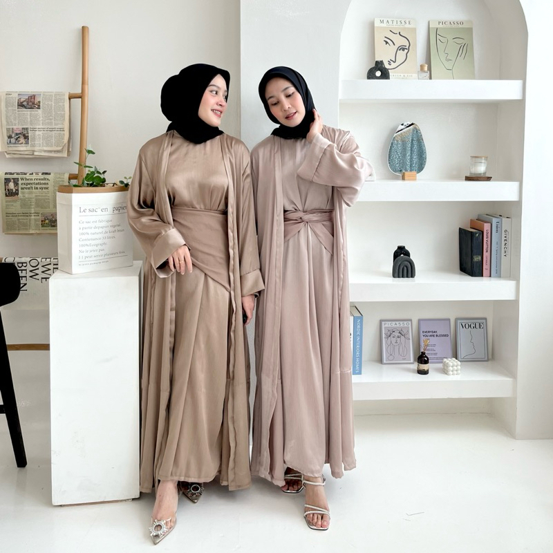 Jual SYAHIRA ABAYA SET BY BOONAA | RAYA SERIES | IED SERIES | Shopee ...