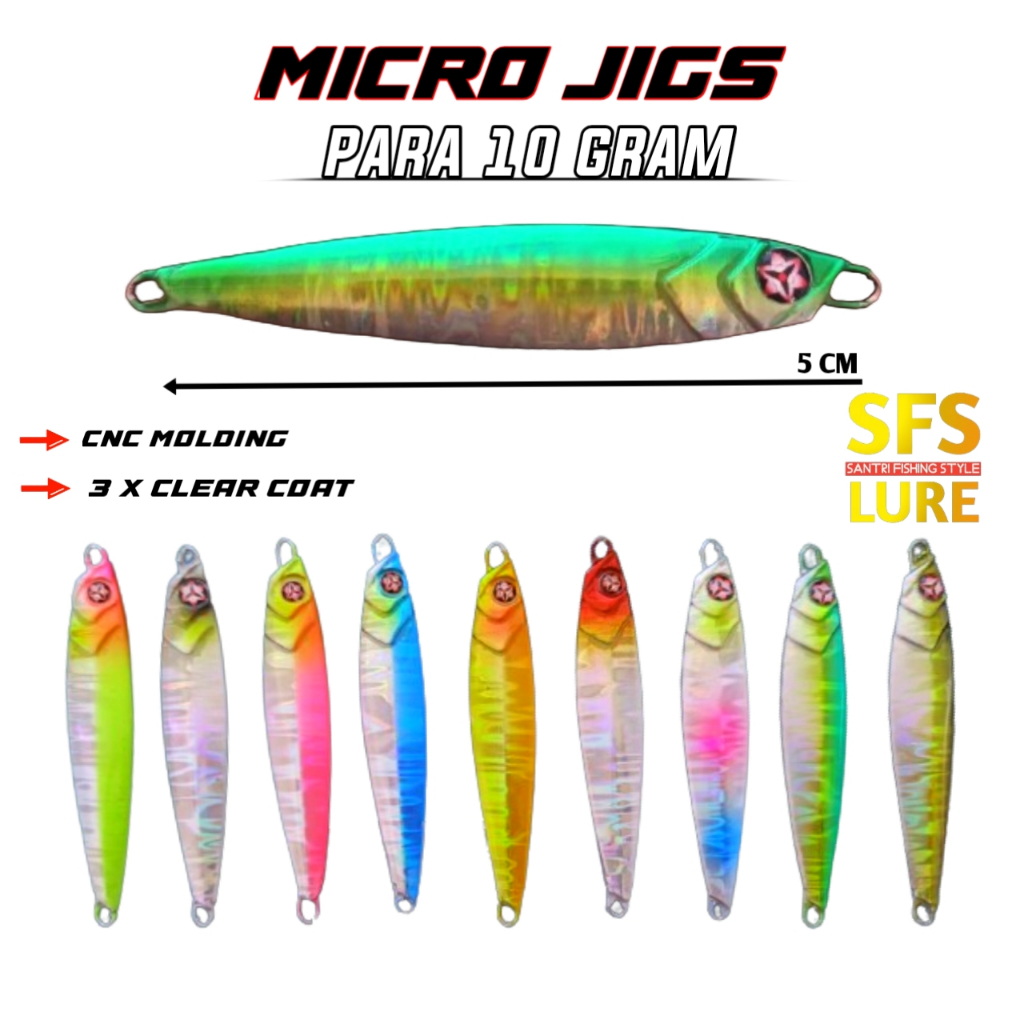 Jual Micro jig 10gram micro jig para umpan pancing micro jig umpan pancing metal jig para 10g ...