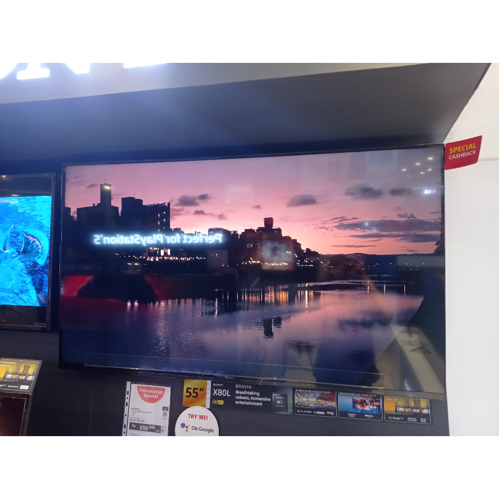 Jual SMART TV SONY 55 Inci LED 4K Kd-55x80l LOW WATT | Shopee Indonesia