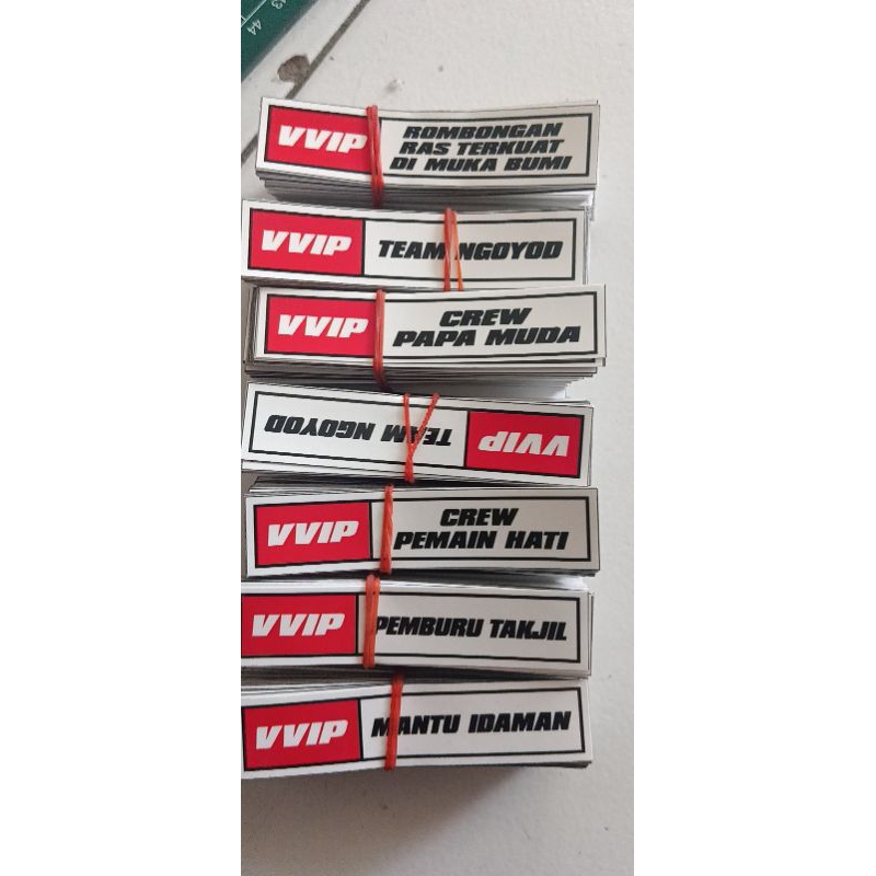 Jual STIKER BANNER VVIP | Shopee Indonesia