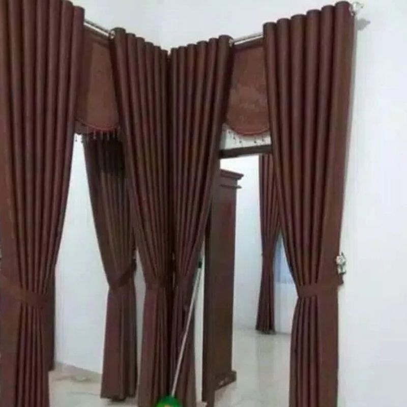 Jual Gorden Pembatas Ruangan Sekat Masjid Ring Atas 12 Lipatan Bahan ...