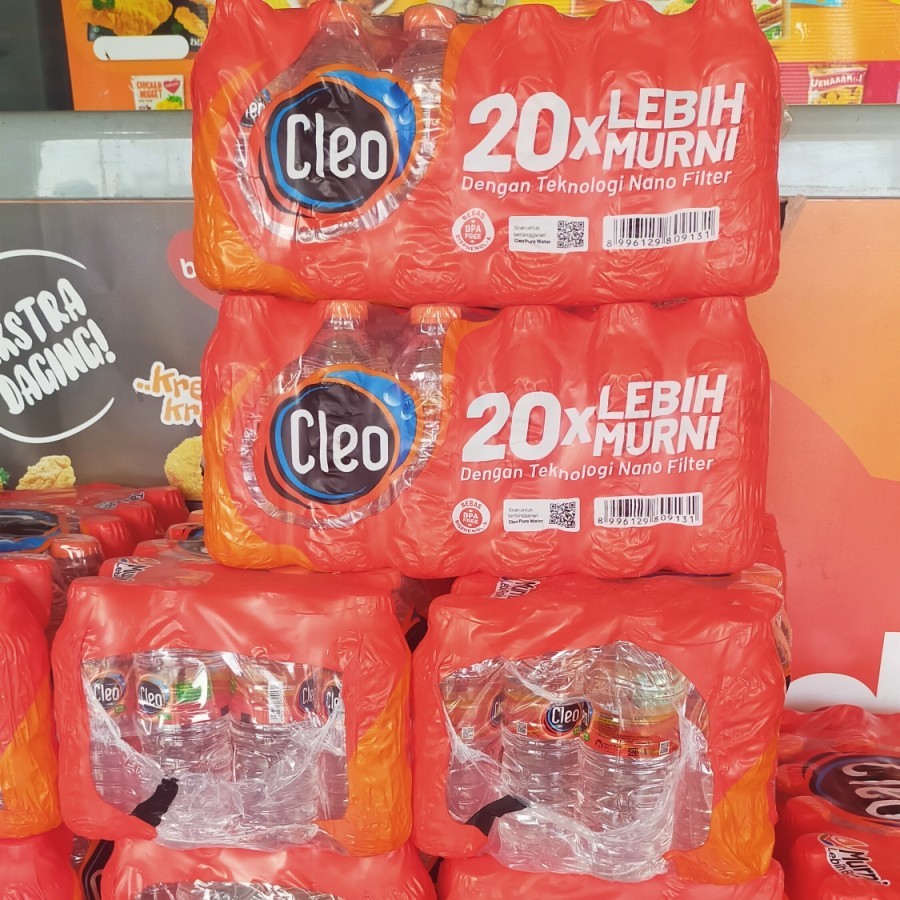 Jual Cleo mini air mineral 220ml isi 24 botol | Shopee Indonesia