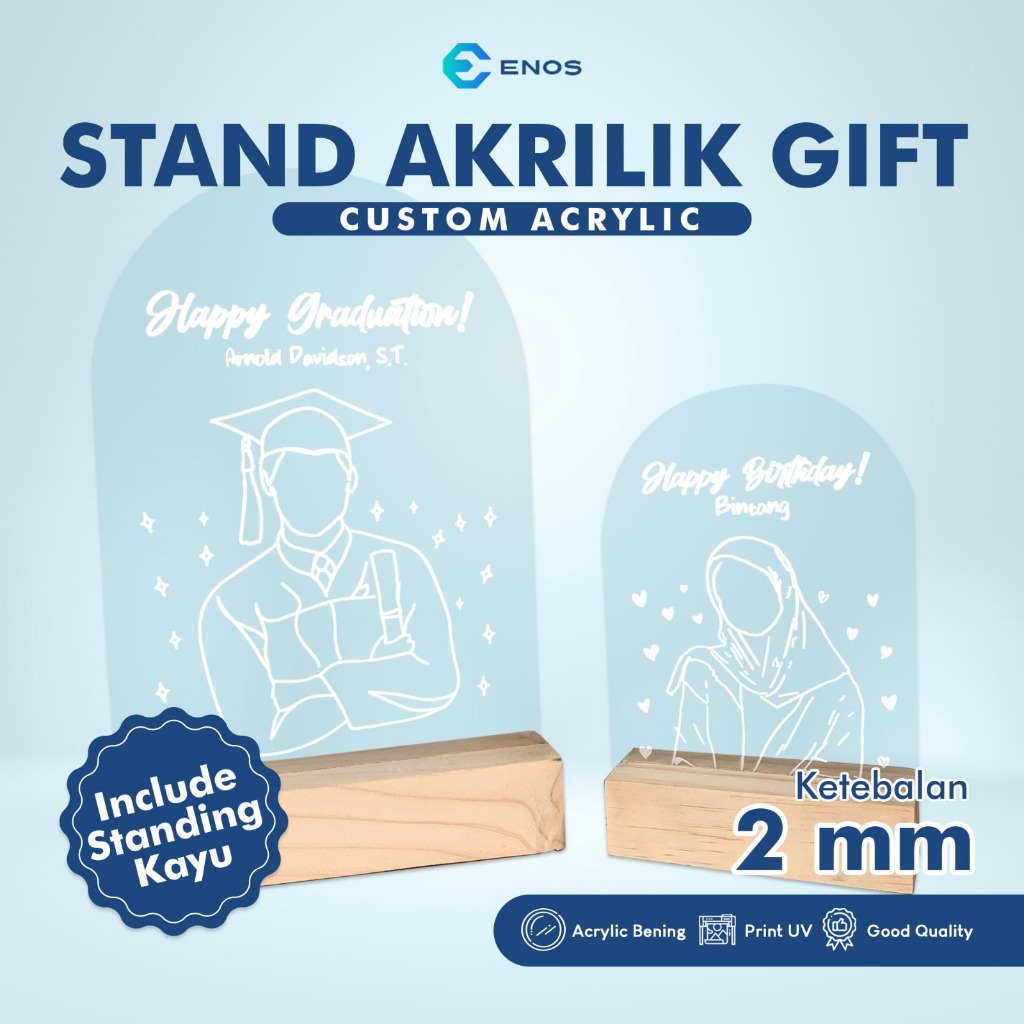 Jual AKRILIK UCAPAN AESTHETIC / ACRYLIC GIFT / KADO WISUDA ULANG TAHUN ...