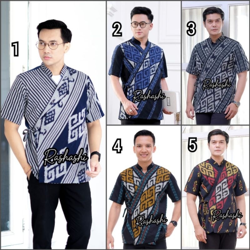 Jual Hem kemeja tenun troso pria kombinasi bahan katun toyobo premium ...
