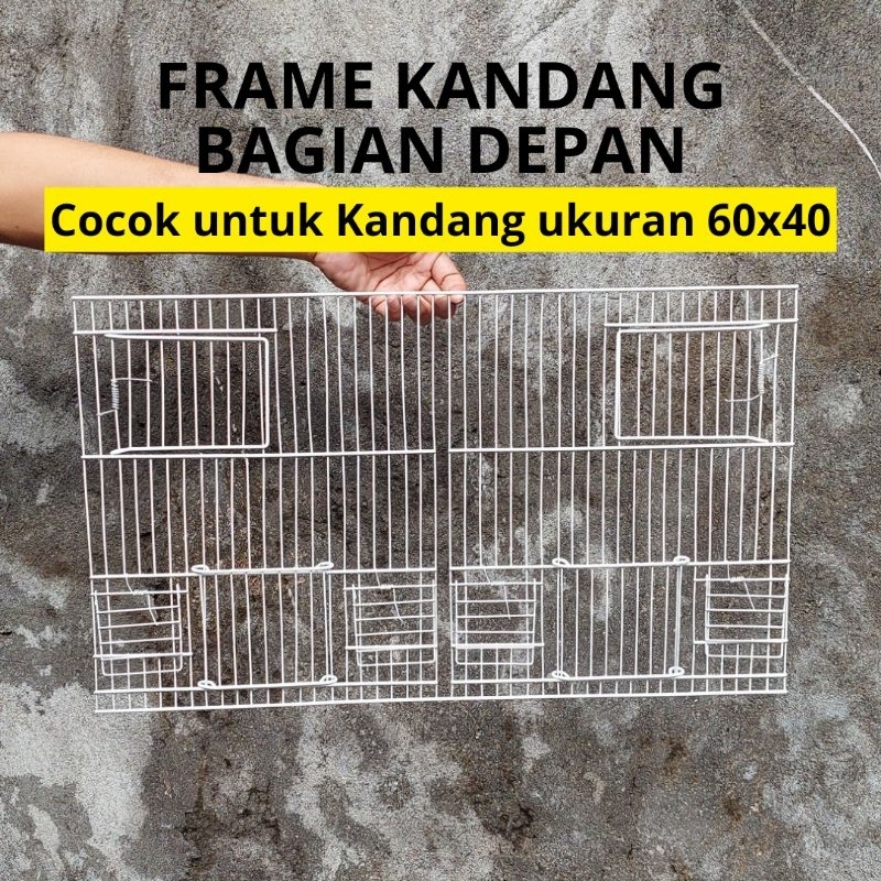 Jual Frame depan kandang besi ukuran 60x40cm (1 lembar) | Shopee Indonesia