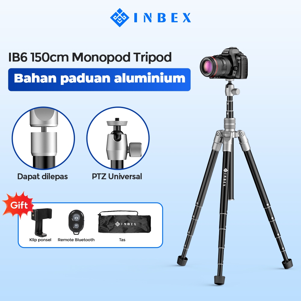 Jual INBEX IB6 Kamera tripod Fluid Head Monopod Traveling Ball Head ...