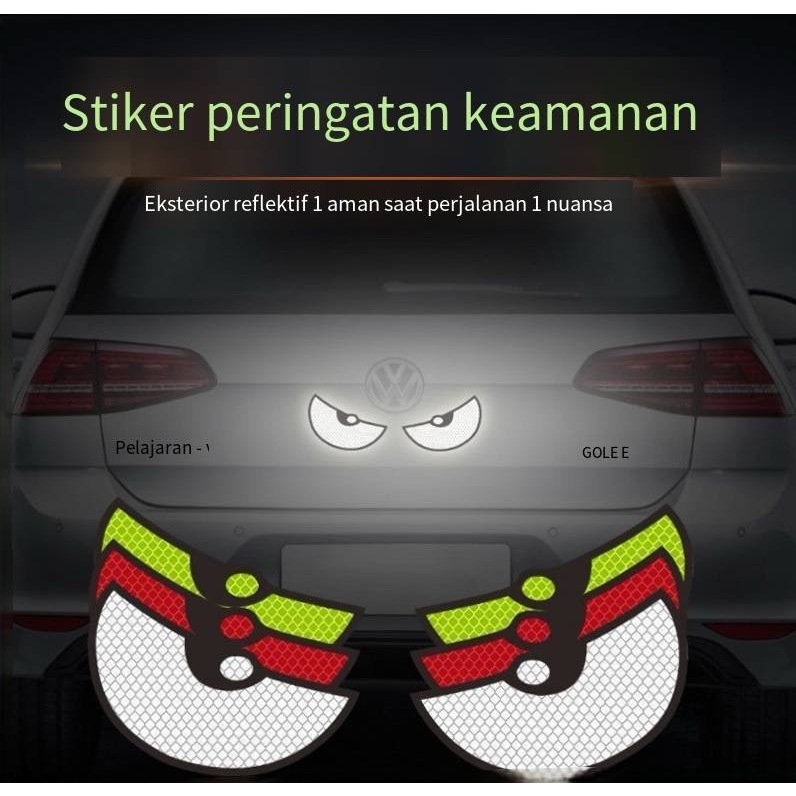 Jual Sticker Reflektor/ Stiker Reflektif Kartun/Stiker Sepeda Motor ...