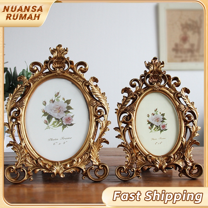 Jual 6 "dan 7" antik Eropa, oval tua, dekorasi rumah dari resin ...