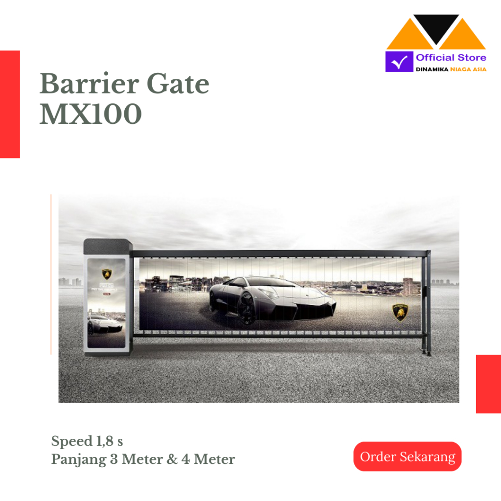 Jual Barrier Gate Palang Parkir Seri MX100 Palang Pintu Otomatis ...