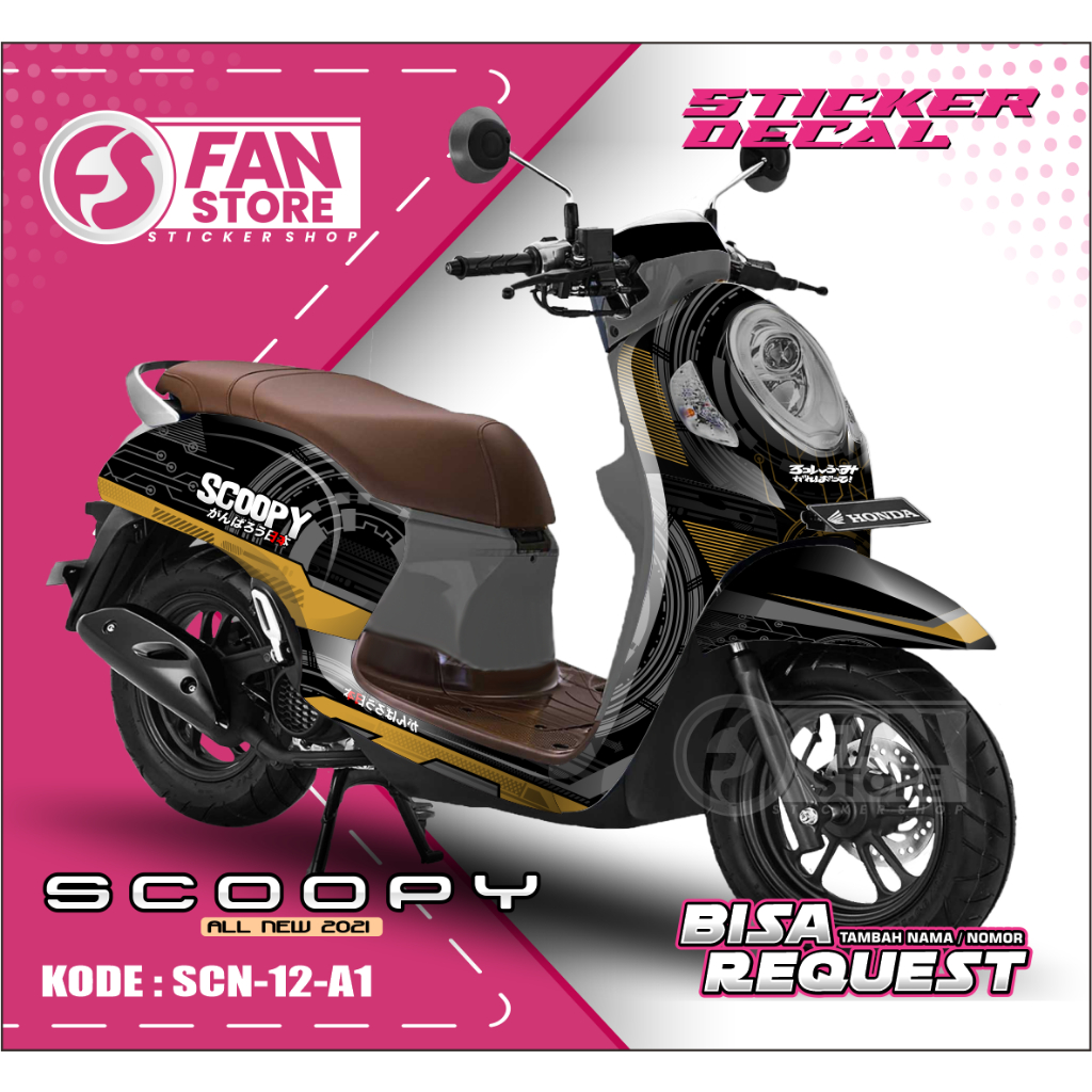 Jual Decal Scoopy 2021 Full Body Stiker Scoopy 2021 - Striping Honda ...