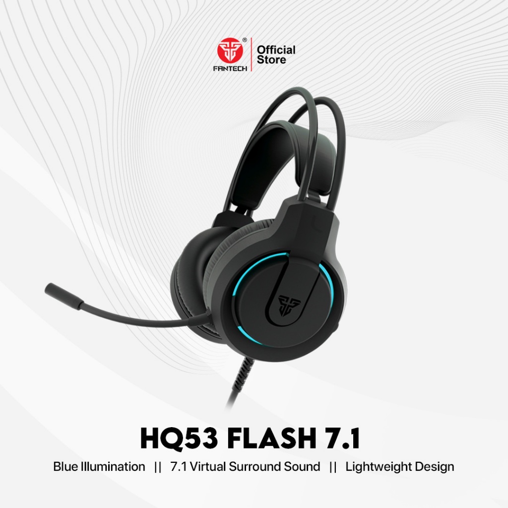 Jual Fantech FLASH HQ53 7.1 Virtual Surround sound Headset Gaming PC Kabel TERLARIS Super Bass ...