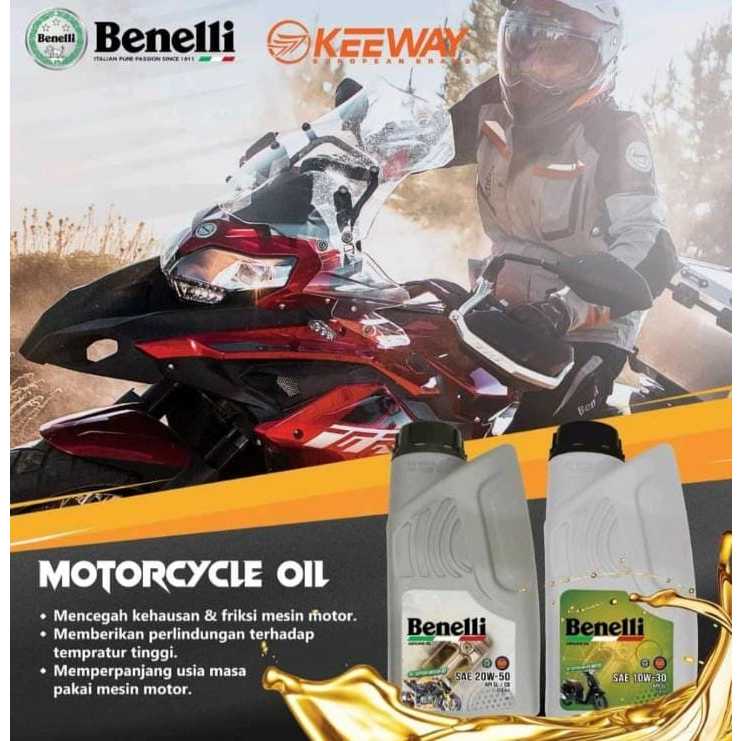 Jual Oli Benelli Genuine Matic SAE 10W-30 API 0,8 Liter | 1,2 Liter ...