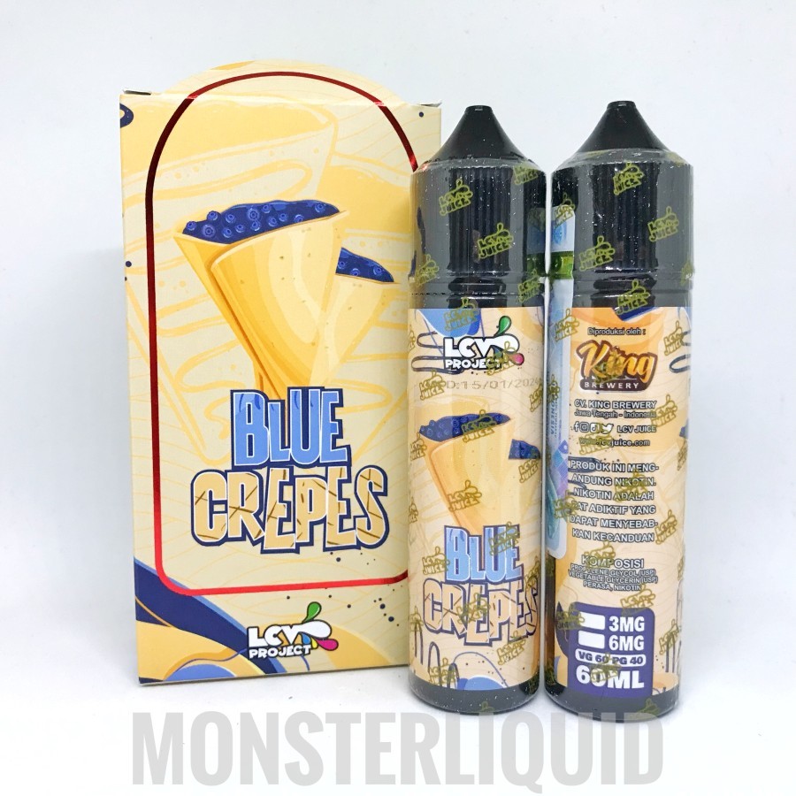 Jual LCV PROJECT BLUE CREPES BLUEBERRY 3MG 6MG 60ML (SATUAN) | Shopee ...