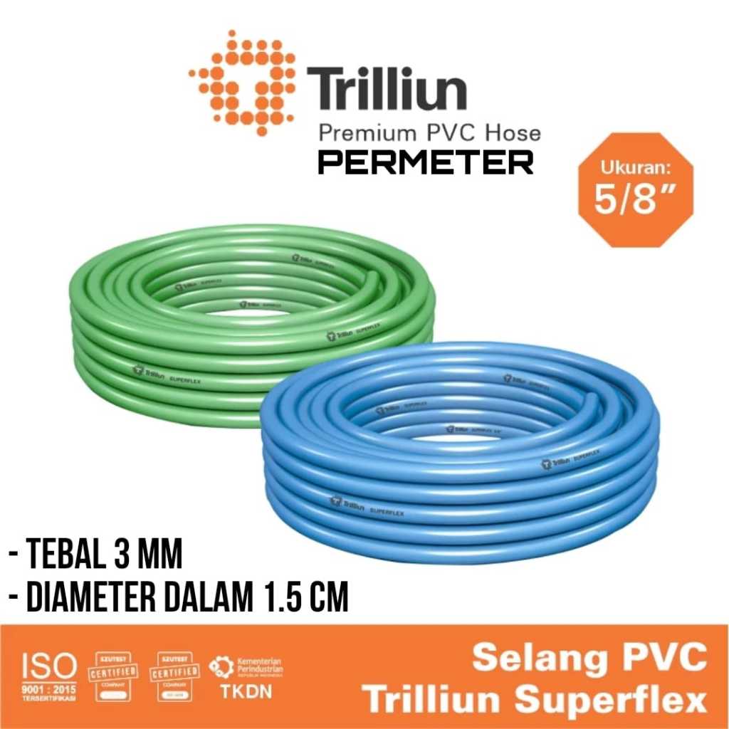 Jual Selang Air Trilliun SUPERFLEX 5/8" Inch Lentur dan Elastis Harga Per Meter | Shopee Indonesia