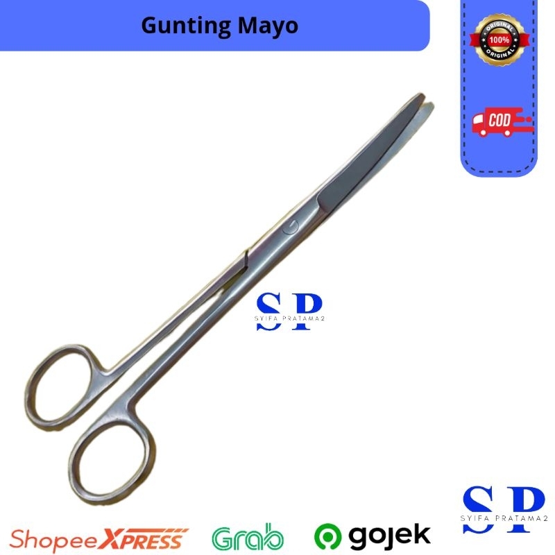 Jual Gunting Mayo 14cm / 17cm / 23cm Mayo Operating Scissor Lurus Dan ...